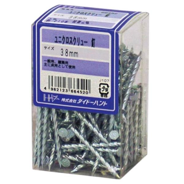 胴部スクリュー形状で保持力アップ！サイズ：38mm入数：約210本