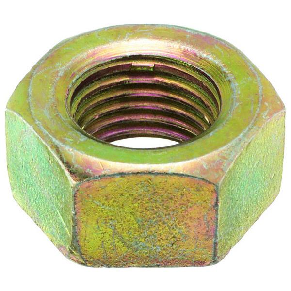 おねじに締付け、締結、固定に使用します。細目なので緩みにくく、同じピッチのおねじに使用します。生地に比べ耐食性があります。※画像は代表画像です。1種(片面取り)の六角ナットで、高さは呼び径の8割です。ねじピッチが標準のものより細かくできてい...