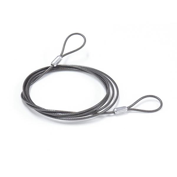 家庭では難しい両末端加工済みの製品です。●物を掛けたりまとめたりすることができます。仕様・注意事項：●参考使用荷重：5.0kg●材質：SUS304/黒ビニコート