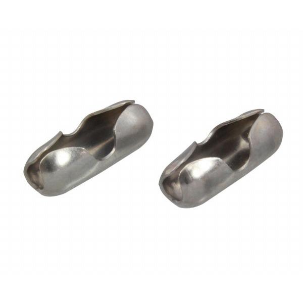 コネクターにボールチェインの左右を入れわっかにします。●ボールチェーンの先端の専用金具。お風呂や洗面所などの水廻りに。仕様・注意事項●入数：2.●材質：真鍮・クローム