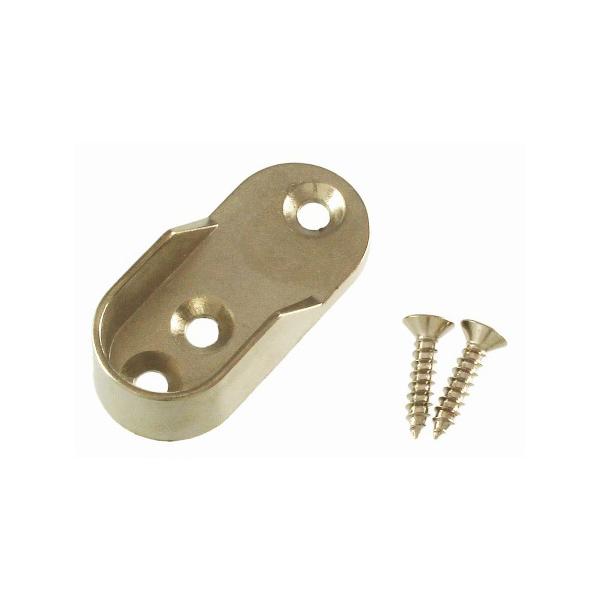 U型のパイプ支持具です。●手すり用パーツ。●パイプ等の取り付けに便利なブラケットです。仕様・注意事項●ネジ止め式●付属ネジ：皿タッピング3.5×16●材質：亜鉛ダイカスト