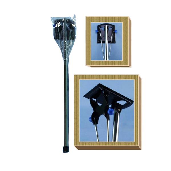 テーブル用の脚です●脚が折りたためます仕様・注意事項●材質：鉄●仕上：クロームメッキ（丸棒）、黒塗装（座金）●サイズ：700x105x135x19φmm●付属ネジ：鉄木ネジ6本入り●注意事項：荷重が均等にかかるように取付て下さい。青いレバー...