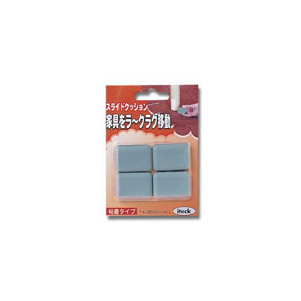 家具をらくらく移動できます。●家具用すべり材。●粘着タイプです。仕様・注意事項●サイズ：幅35×高さ25×厚さ7.4mm●4個入り●材質：フッ素樹脂●発泡ポリエチレン。