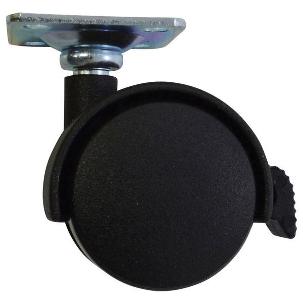 デザインキャスター(双輪タイプ)として使用。椅子、机などに。※画像は代表画像です。車輪がナイロンとウレタンがあります。軽量。