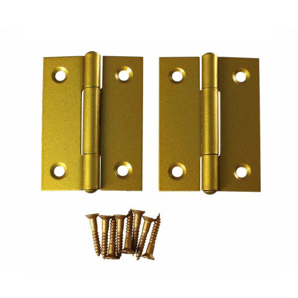 ※2022年12月より、付属ビスが塗装からメッキ仕上げに順次変更となります 家具・建具の組立・補修等に最適な蝶番です●家具・建具の開き扉用丁番●開き戸の開閉軸に用いる金物です仕様・注意事項：●サイズ：51mm●カラー：仕上：ゴールド●入数：...