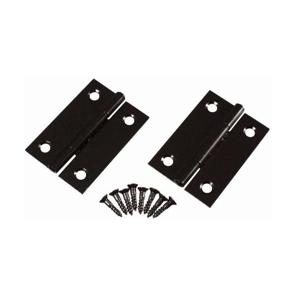 家具・建具の組立・補修等に最適な蝶番です。●家具・建具の開き扉用丁番。●開き戸の開閉軸に用いる金物です。仕様・注意事項●サイズ：38mm●入数：2●材質：ステンレス。