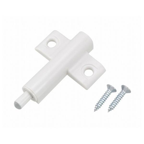 扉が減速して静かに閉まります。●油圧式のダンパーが力を吸収して、スライド丁番特有の、扉が最後にバタンと閉まるのをやわらげます。仕様・注意事項：●入数：1個。●カラー：ホワイト。●材質：樹脂。