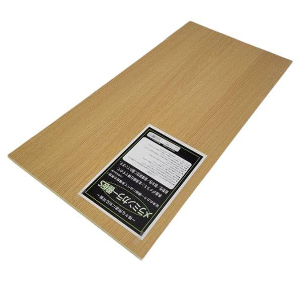 傷に強いメラミン含侵紙を使用した棚板。厚みのスリム化により軽量化を実現。サイズ：600×9×300mm