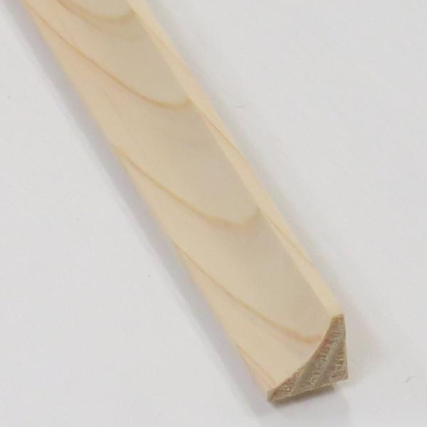 【店舗受取専用商品】※発送不可　※店頭受取時は送料無料国産桧モールディング。　和室造作部材としてはもちろん、塗装によってはモダンな雰囲気にも合わせられます。無地材ですが稀に小さな節がります。天然木のため品質にはバラつきがあります。