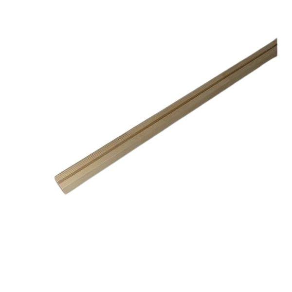 ホワイトウッド(白松)は白色ないし黄色を帯びた淡褐色で、乾燥しやすく、加工しやすいのが特徴です。サイズ：約910mm×D:約24.5mm×H:約24.5mm溝のサイズ：幅約4.5mm×深さ約10mm※幅は4mmの板材が入る様に若干広く彫られ...