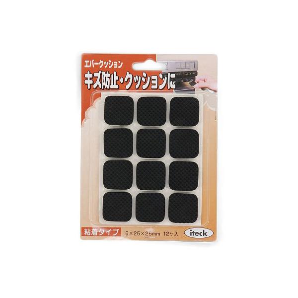キズ防止・クッションに最適です。●キズ防止・クッション。●粘着タイプですので簡単に貼り付けることができます。仕様・注意事項●サイズ：幅25×高さ25×厚さ5mm●12個入り●材質：発泡ポリエチレン。