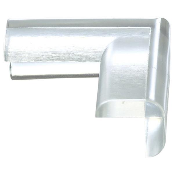 透明度の高いコーナーガードです。●透明素材の為、対象物の風合いを損ねず安全対策が施せます。●弾力性、耐摩耗性に優れています。仕様・注意事項●素材：PVC●サイズ：18×37×15×4mm●重量：5g