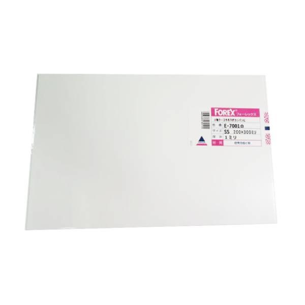 材料：低発泡エンビ板(FOREX)色番：E7001色調：白 厚み：1mm(許容差±0.2mm)サイズ：200X300mm(寸法誤差±0.5mm)耐熱温度：約50℃比重：0.7注意※火気の近くでは絶対に使用しないでください。※シンナー、アルコ...