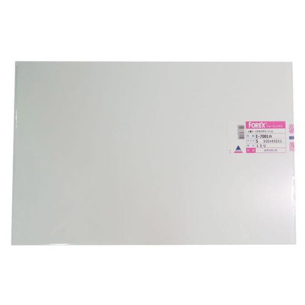 エンビを発泡させた商品です。通常のエンビ板に比べ約50％の重量です。特徴●同厚のエンビと比べ約50％の重量です。●クラフトカッターにてカットが可能。仕様・注意事項：素材●低発泡エンビ板(FOREX)規格色調白厚み1mm(許容差±0.2mm)...