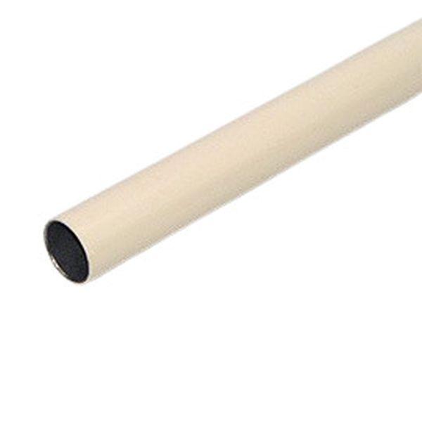 鉄パイプにプラスチックをコーティングした丈夫で軽くサビに強いパイプです。仕様・注意事項：●カラー：アイボリー●材質：鉄・プラスチック●質量：235g●φ28×450mm