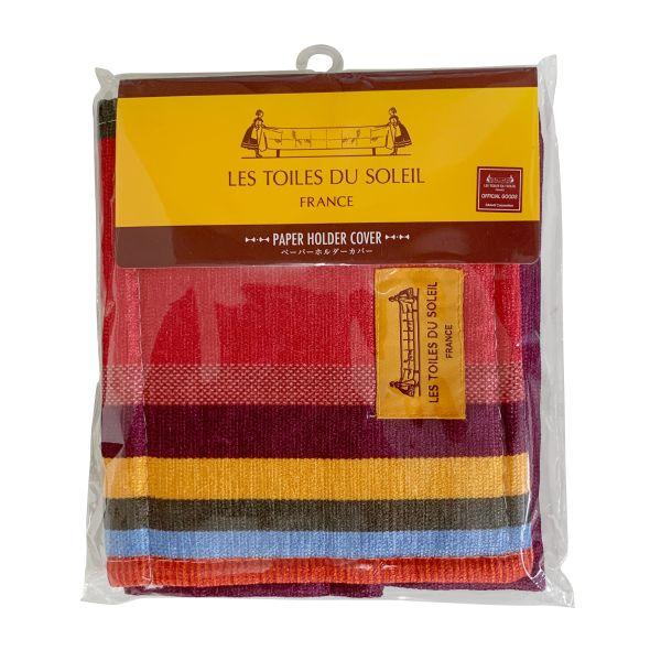 フランス政府より重要無形文化財に認定された伝統あるブランド「LES TOILES DU SOLEIL」。そのストライプ生地をプリントで表現したシリ-ズ。●対応サイズペーパーホルダーの隙間：厚さ約1.2mm以上ホルダーの蓋：幅約111mm以上...
