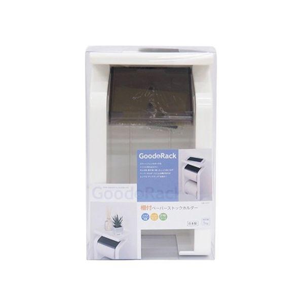 棚付ですので、スマートフォンやトイレ小物などが気軽に置けます。ペーパーの交換が片手でラクに行えます。ペーパーが切りやすいペーパーカッター付。予備のペーパーが1個ストックできます。付属の両面テープで仮止めができ、取り付けがスムーズです。タイル...