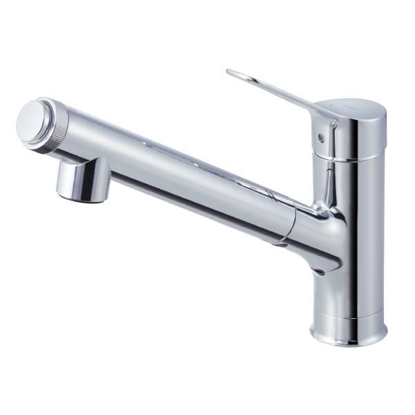 ●浄水カートリッジをスマートに内蔵した水栓●ワンホールタイプ一般地/寒冷地：一般地 吐水タイプ：整流/微細シャワー 吐水口長さ：自在243mm 配管サイズ：13mm