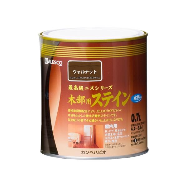 ●高性能樹脂配合により、仕上がりのすばらしい木目をいかした微光沢着色ステインです。家具・建具・木工品など屋内の未塗装の木部・木製品。●拭き取り不要できめの細かい仕上がりになります。●臭いが少なく、使いやすい水性タイプ。※乾くと水で流れ落ちる...