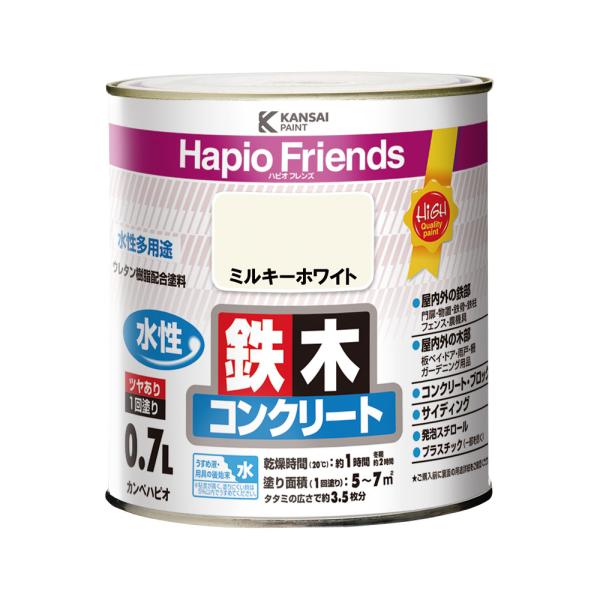 ●ウレタン樹脂配合で紫外線・排ガス・雪・酸性雨など外敵から建物を守り、長期間風合い・ツヤを保ちます。木部・鉄部・プラスチック(一部を除く)・発泡スチロール・コンクリートなど●臭いが少なく、安全で環境にやさしい水性タイプの塗料です。※乾くと雨...