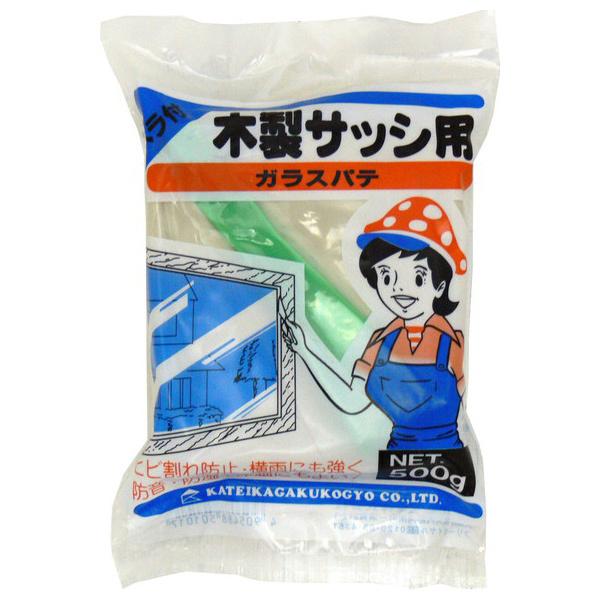木製サッシ専用油性パテ。耐水性・対候性に優れた無収縮タイプ。容量：500g色：白サイズ：幅120×高さ160×奥行き30mm注意事項：ご使用前に施工方法を必ずお読みください。