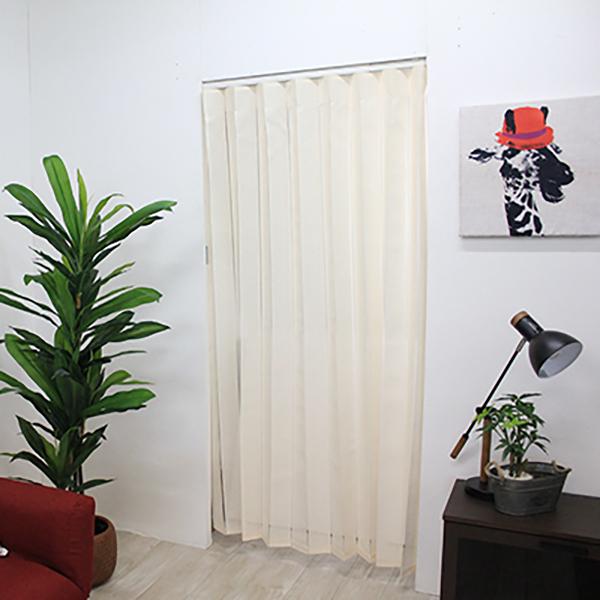 アイデア次第で使い方いろいろ！間仕切りに。簡易カーテンに。目隠しに。●見た目が美しい、形状記憶加工。　●カーテンレールを使用してそのまま取り付け出来ます。　●カーテンレールが無い場所でも、突っ張りポールで取り付け出来ます。　（リングランナー...