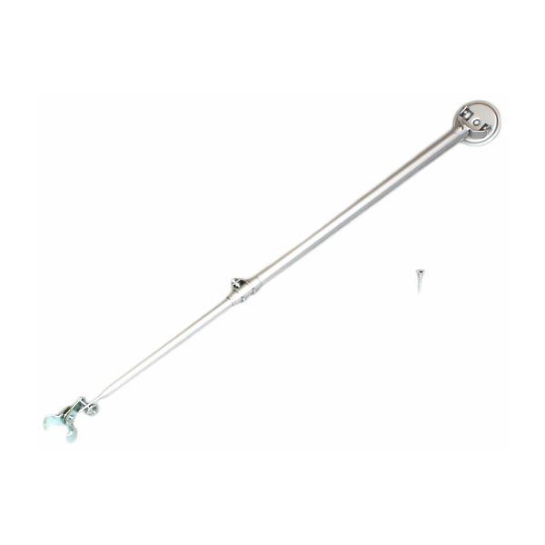 伸縮吊棒中とブラケットのセットです。●支持具。●カーテンレールを天井から吊る場合に使用します。●伸縮タイプなので、長さが自由に調節できます。仕様・注意事項●サイズ：490×40×25mm。