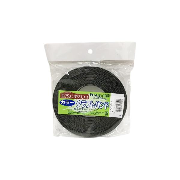 荷造りや梱包、手芸にも使えます。再生紙を原料にした紙バンドです。新聞、雑誌の回収整理、手芸にもお使いいただけます。仕様・注意事項：商品サイズ：約14.3mmx10m色：黒注意：使用目的に適合するかどうか及び安全性を確認し、ご使用ください。保...