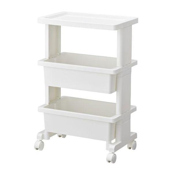 キャスター付きワゴンのミニタイプ。仕様・注意事項サイズ：幅400mm×奥行250mm×高さ625mm　