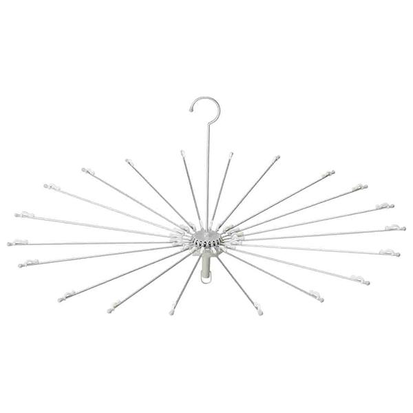 ・軽くて丈夫なアルミ製・アームがロック機能付きなのでコンパクトに収納できます。・洗濯物を両側から固定できる便利な移動フック付き。