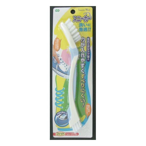 滑りにくいラバーグリップ加工を施しているので、しっかり洗える。●材質　(柄)ポリプロピレン、熱可塑性エラストマー　(毛)ポリプロピレン　●本体寸法　(横×奥行×高さ)　4cm×2.5cm×23cm　●質量　47g