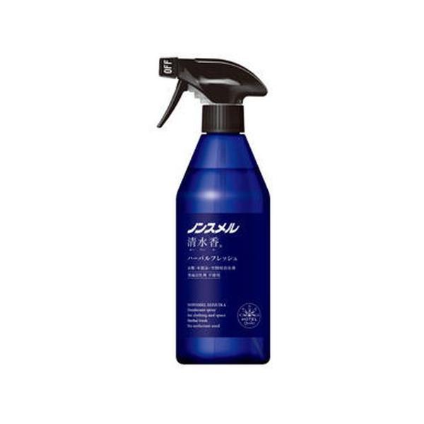 衣類・布製品の気になるニオイ※を消臭・除菌。空間にも使用できます。界面活性剤不使用で、スプレーした後にベタつきません。速乾タイプ。ハーバルフレッシュの香り。※汗・体臭・タバコ・料理・ペットなどのニオイ仕様・注意事項：●内容：400ml●サイ...