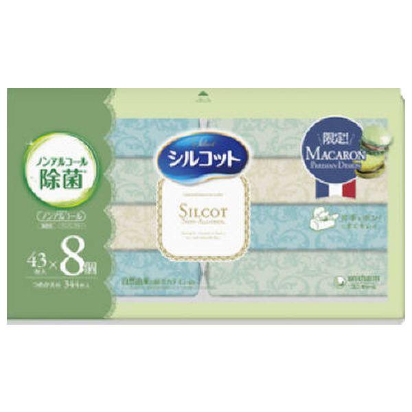 片手でシートが取り出せる「シルコット」の詰め替え用です。除菌ができるノンアルコールタイプ。※全ての菌を除菌するわけではありません。内容：43枚×8個シートサイズ：130mm×200mm成分：水、PG、BG、安息香酸、ポリアミノプロピルビグア...