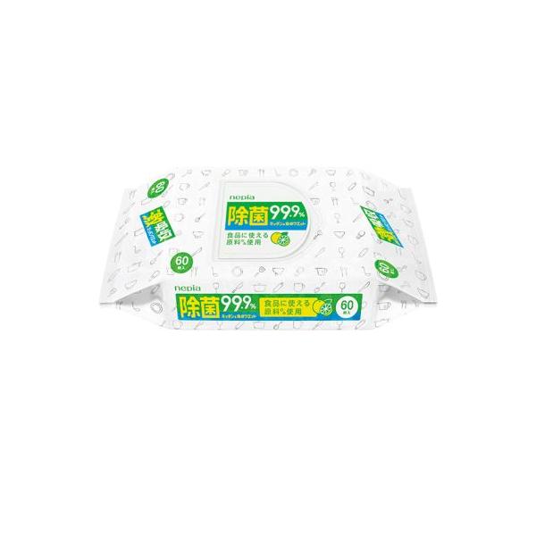 食品に使える原料のみを使用し、安心してキッチン周りに活用できる除菌シート。食卓や冷蔵庫、ガスレンジまわりなど、忙しい家事の合間にさっとヨゴレを落として９９．９％除菌が可能。開け閉めらくらく、蓋つきパックでたっぷり使える６０枚入り。仕様・注意...