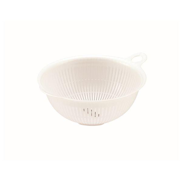 フィーリングシリーズのやわらかなラインと鮮やかな色彩のザル