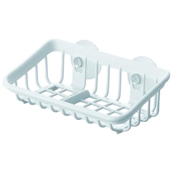 PC水切り。銀イオンのチカラで細菌やカビの繁殖を抑制。【商品サイズ】W214×D122×H66mm【耐荷重】1.5kg【材質】本体＝PP、吸盤＝塩化ビニル樹脂【カラー】ホワイト