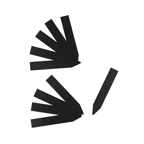 園芸用ラベル。花の名前・種まき時期等の記入に最適です。おしゃれな黒色ラベルで植物の雰囲気を変えることができます。