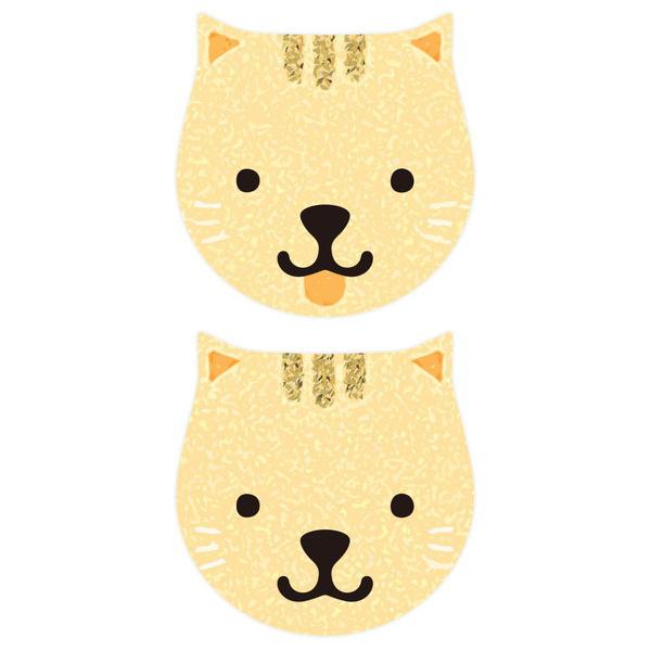 動物の顔がモチーフの吸着フックです。お風呂や洗面所の鏡やタイルなどツルツルした面に使用できます。入数：2個耐荷重：1kg耐熱温度：70℃商品サイズ：幅72×高さ73×奥行12mm