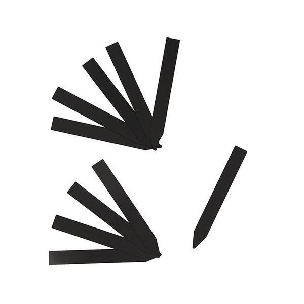 園芸用ラベル。花の名前・種まき時期等の記入に最適です。おしゃれな黒色ラベルで植物の雰囲気を変えることができます。