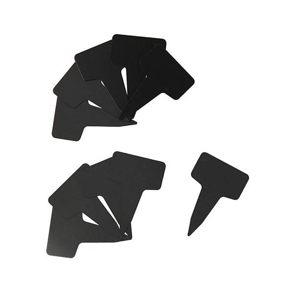 園芸用ラベル。花の名前・種まき時期等の記入に最適です。おしゃれな黒色ラベルで植物の雰囲気を変えることができます。