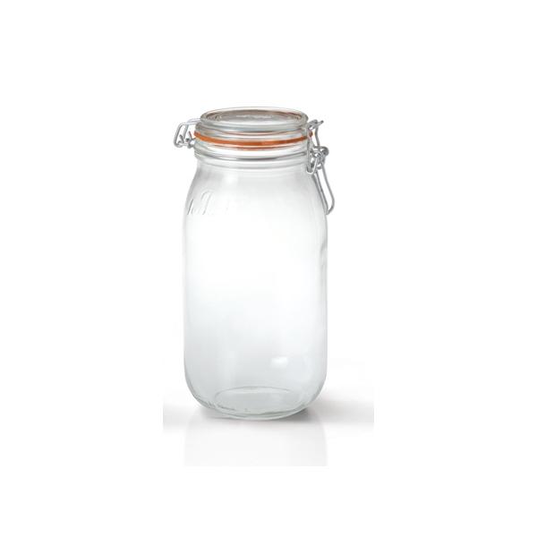 ガラス製なので耐食性が高く、臭い移りがしにくくてとても清潔です。脱気して食材を長期保存する事ができてとても便利です。広口タイプなので食材の出し入れや内部洗浄が簡単です。用途に応じて使い分けられる全６サイズ！