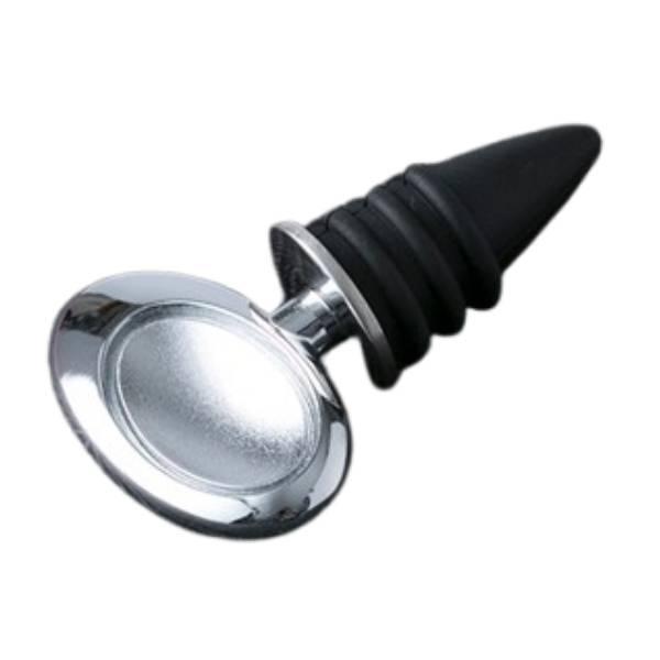 残ったワインの保存用ワインキャップです。材質：【本体】真鍮(クロムメッキ)【ゴム部】合成ゴムサイズ： 65×45×12mm重量：47g生産国：中国