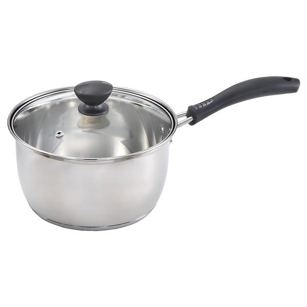・耐久性と蓄熱性に優れたステンレス鍋です。・熱伝導性に優れた3層底構造です。・たっぷり容量で軽くて使いやすい深型タイプです。・調理中の中身が見えるガラス蓋仕様です。