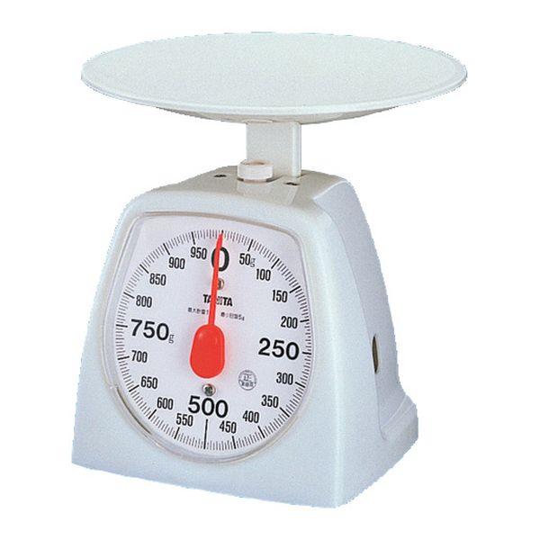 ポップなカラーでキッチンを楽しく演出。１Kgタイプのアナログキッキングスケールです。計量範囲：０〜１Kg。最小表示：５ｇ（０〜１０００ｇ）　●サイズ：幅１６５×奥行１６５×高さ１７０ｍｍ　●重量：４５０ｇ