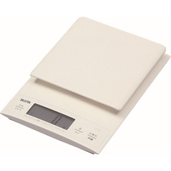 「0.1g」ではかれます。最大「3kg」まで計量できるから大量の材料の計量も安心ですボタン1つで表示を「g」から「ml」に変換でき、水や牛乳を計量カップを使わずに確認できます。計量範囲：3000g最小表示：1g　微量モード：0.1g (0?...