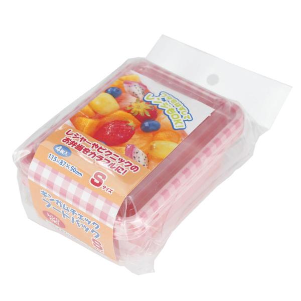 レジャーや行楽のお弁当などにおすすめのフードパックです。蓋をはずしたらレンジも使えます。サイズ：約115mm×87mm×高さ50mm4枚入り