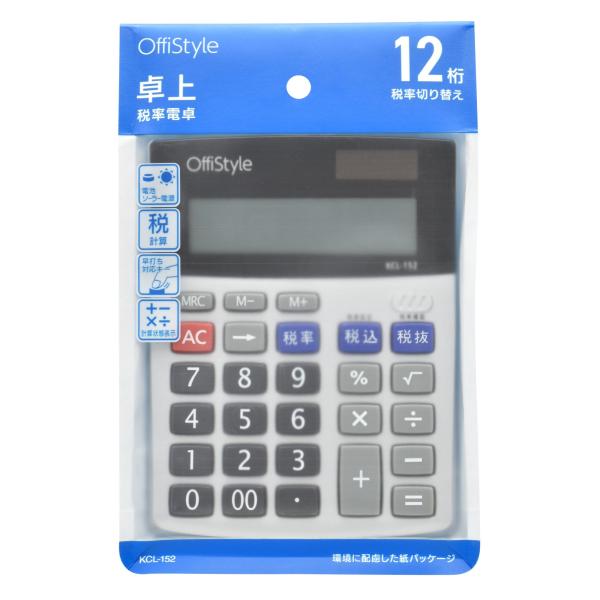 ● ソーラーパネル&amp;電池のダブルパワー● 12桁表示。早打ち対応や修正キーなど、あると便利な機能が充実● 税計算機能つきでお好きな税率に簡単設定● √（ルート）機能つき● オートパワーオフ（自動電源オフ）機能つき仕様・注意事項■ パ...