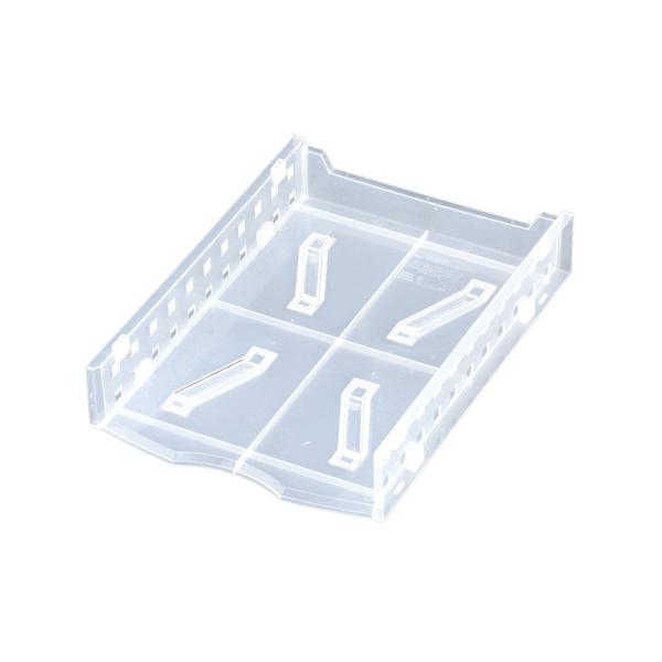 Ａ４サイズ用紙やクリアファイルの収納に　2通りの高さに調整可能　別売のA4インデックストレーと組み合せて使用できます。●サイズ：幅２４５×奥行３４０×高さ６０ｍｍ