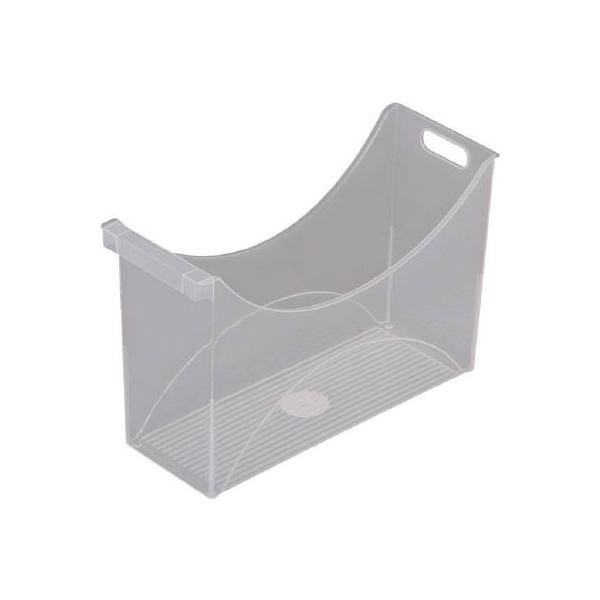 デスクの引出し内やキャビネット内の書類の整理に便利なA４サイズのファイル収納ボックスです。底面を山切形状にすることでファイルや書類が溝に入り、倒れにくくなります。縦置き可能、また2箇所のインデックススペースで認知がしやすくなります。●製品サ...