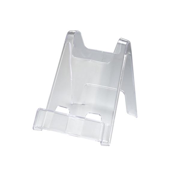 レシピスタンドとして最適。下のほうも見やすいクリアタイプ。　●サイズ：幅１４０×奥行１７１×高さ１６８ｍｍ